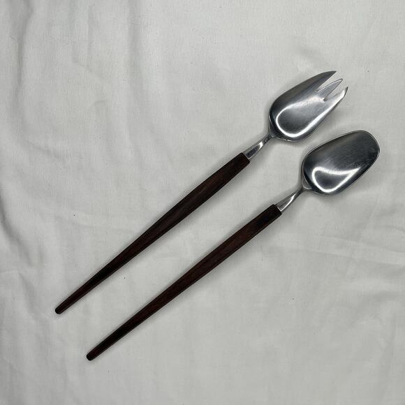 Rostfrei | Dining | Vintage Rostfrei Salad Serving Set Fork Spoon ...